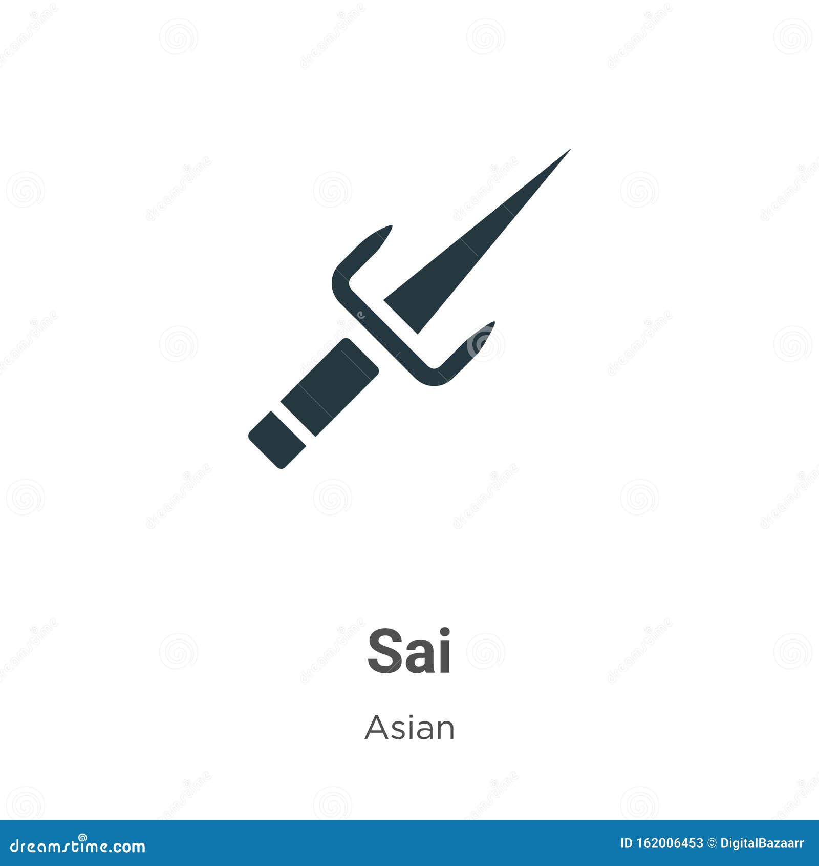 Sai Vector Icon on White Background. Flat Vector Sai Icon Symbol Sign ...
