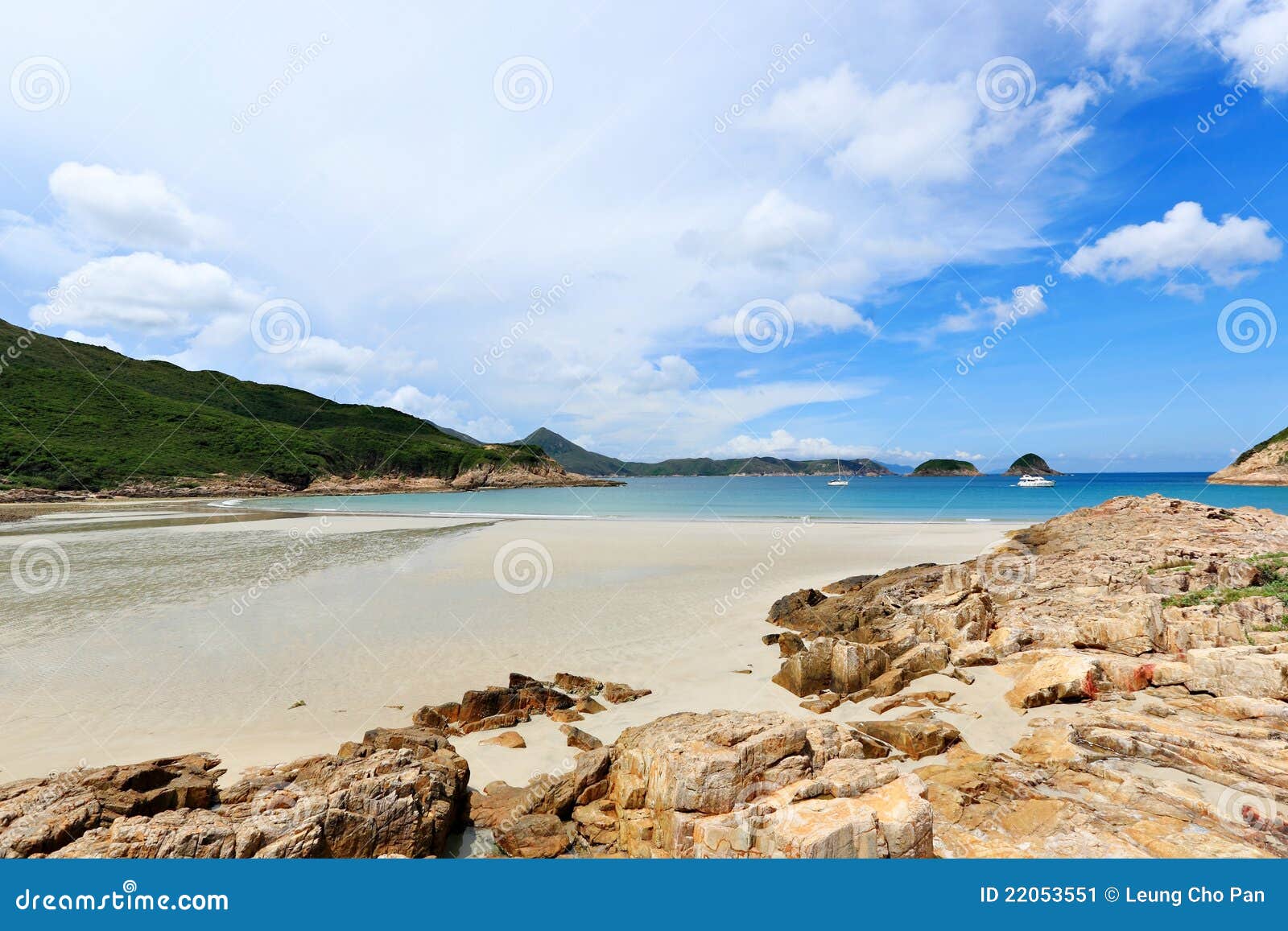 Sai Wan beach stock image. Image of island, travel, kung - 22053551