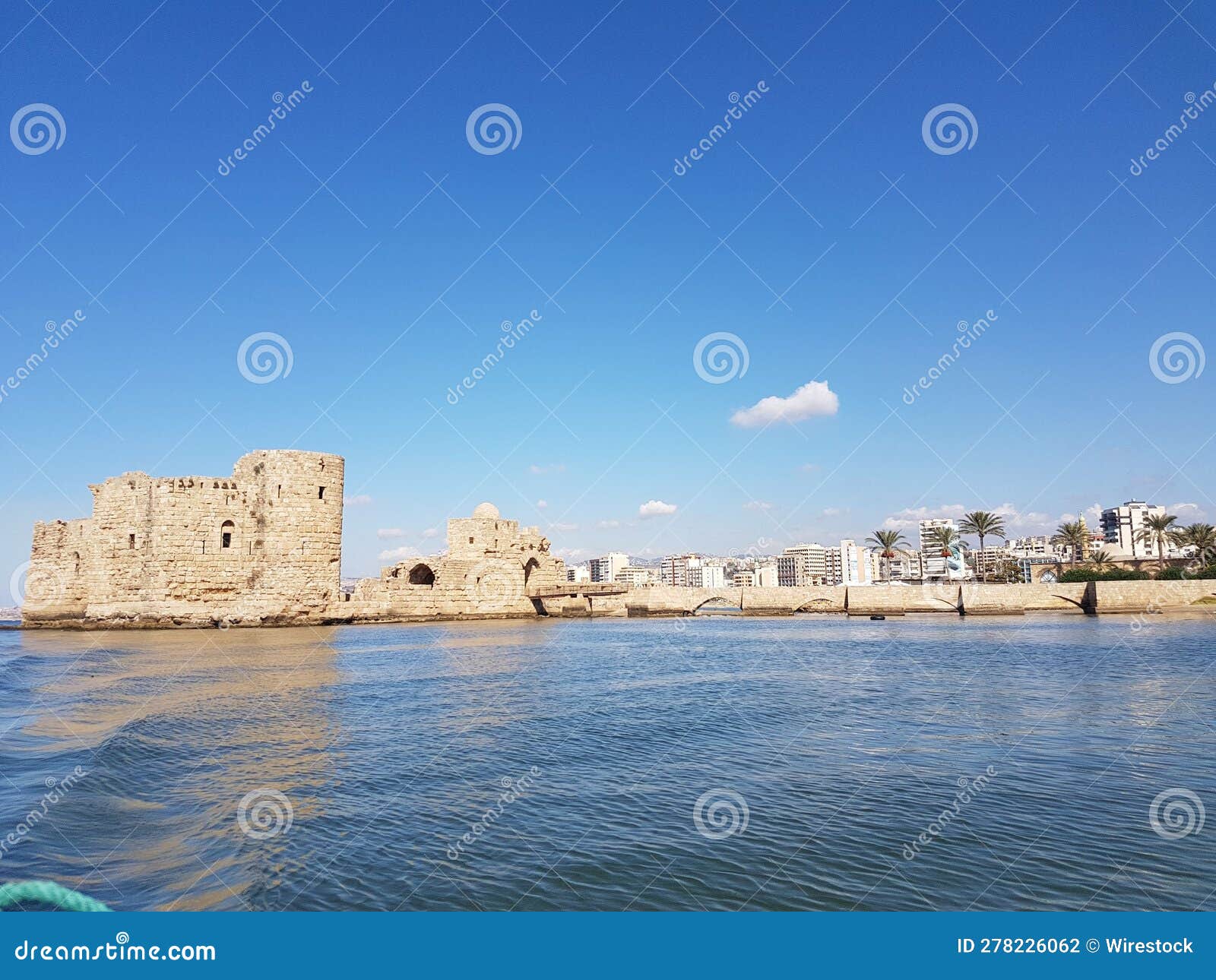 Saida ruins in Lebanon stock photo. Image of south, souks - 278226062