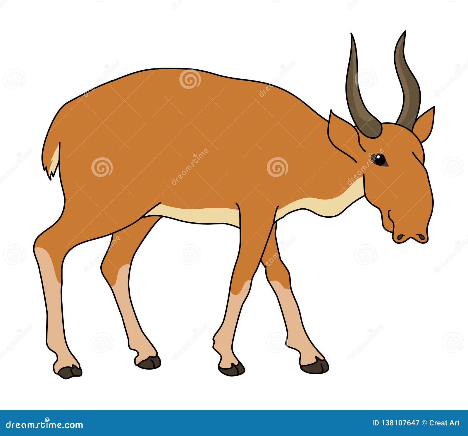 Saiga Vector Silhouettes | CartoonDealer.com #57392079