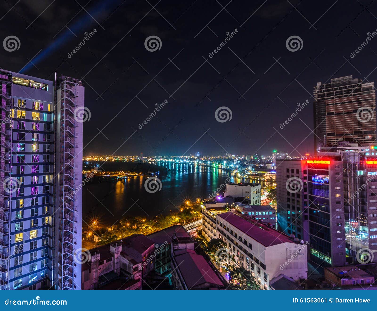 Saigon Night editorial photo. Image of beautiful, long - 61563061