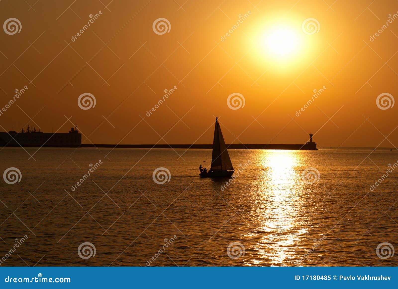 Sail boat against sunset stock image. Image of boat, romantic - 17180485