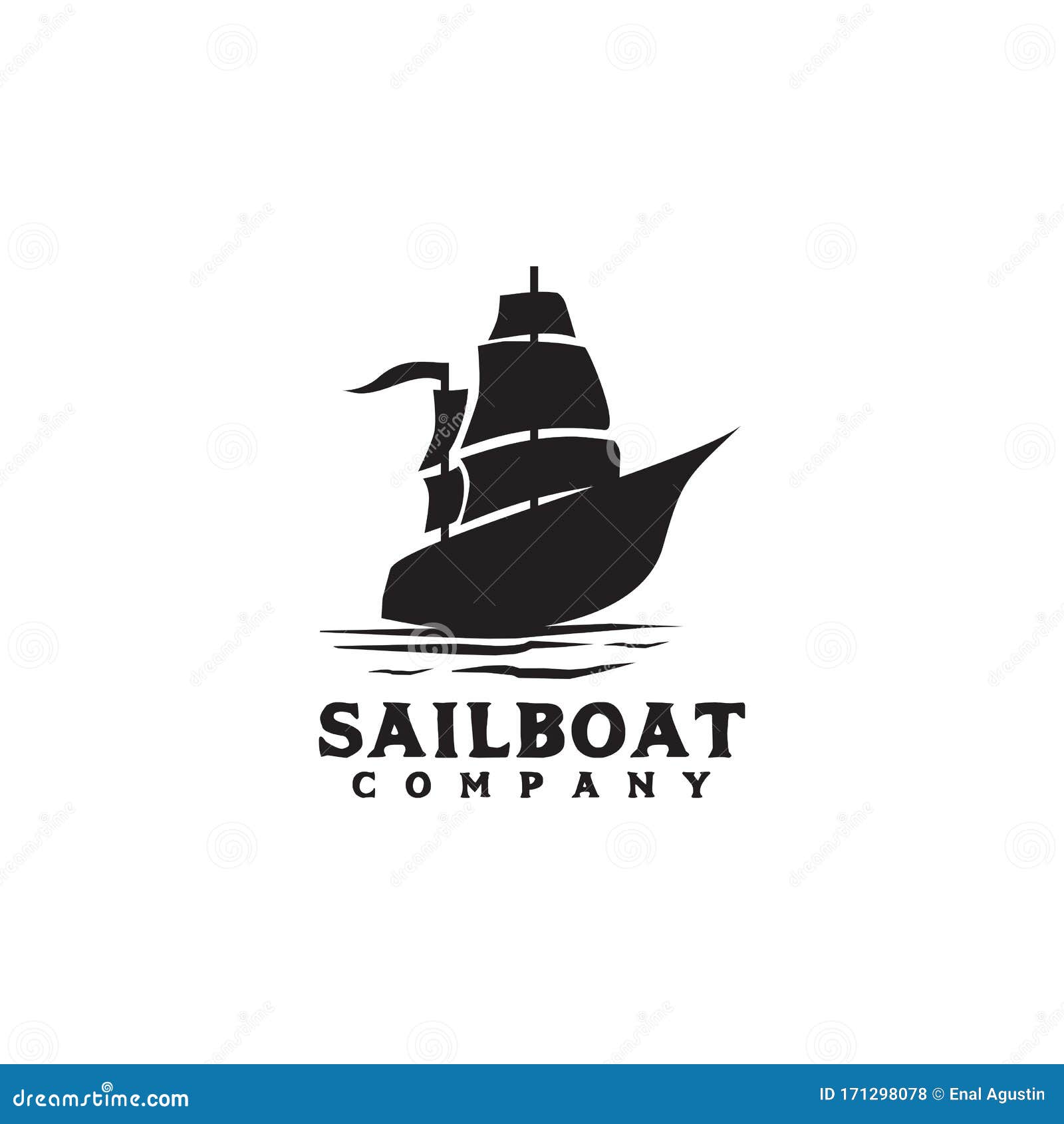 Sail Boat Icon Logo Design Vector Template Stock Vector - Illustration ...