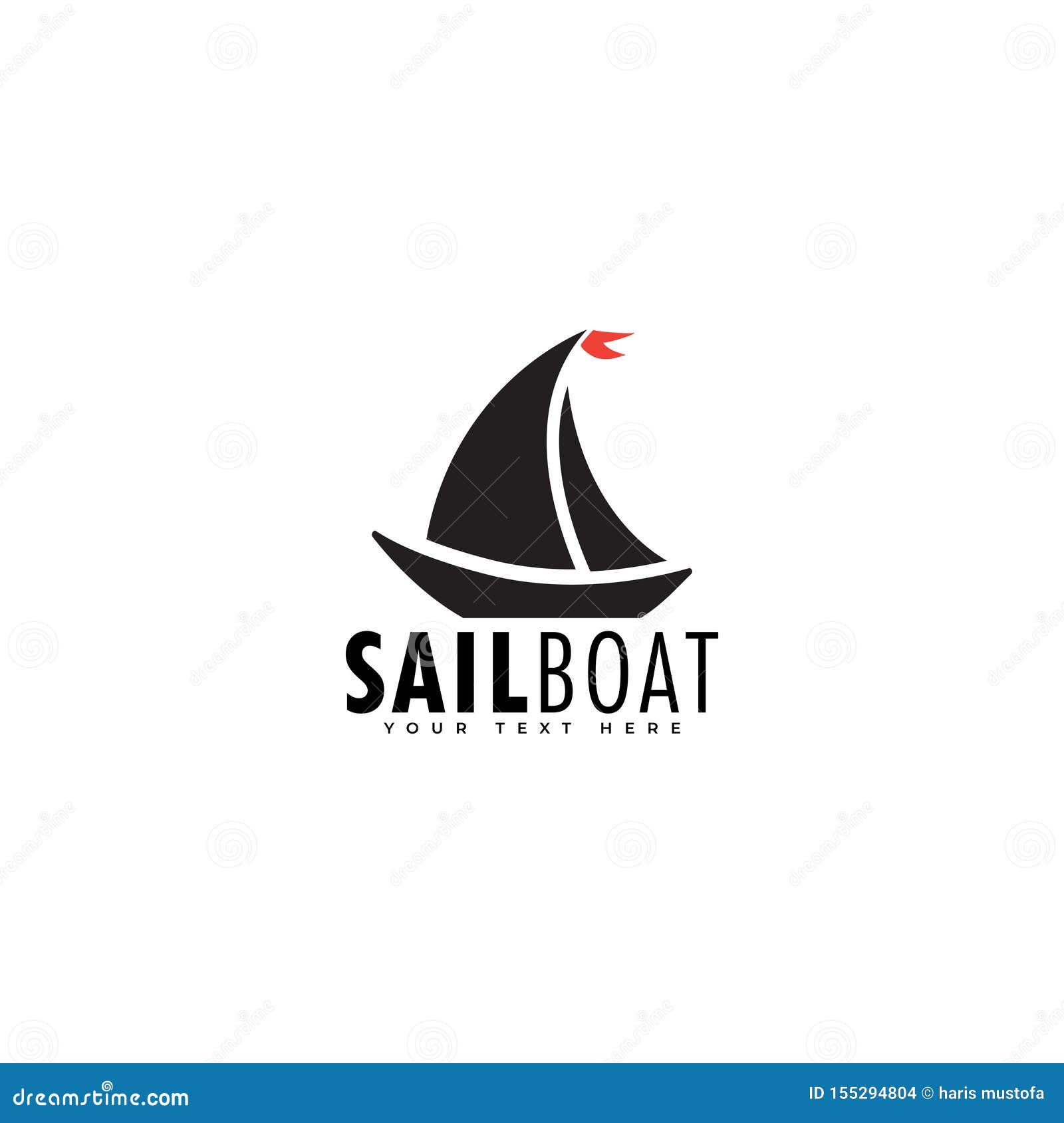Sail Boat Logo Design Template Vector Isolated Stock Vector ...