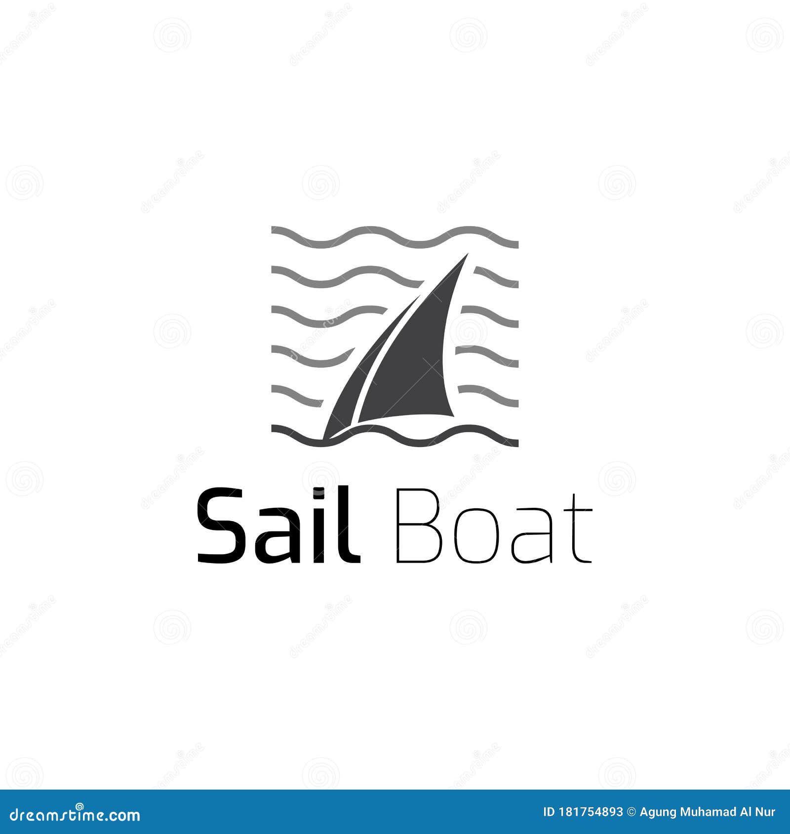 Sail Boat Logo Icon Template. Vector Illustration Stock Vector ...