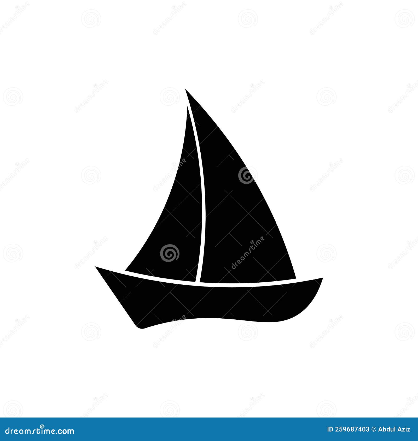 Sail Boat Logo Template Vector Stock Vector - Illustration of vector ...