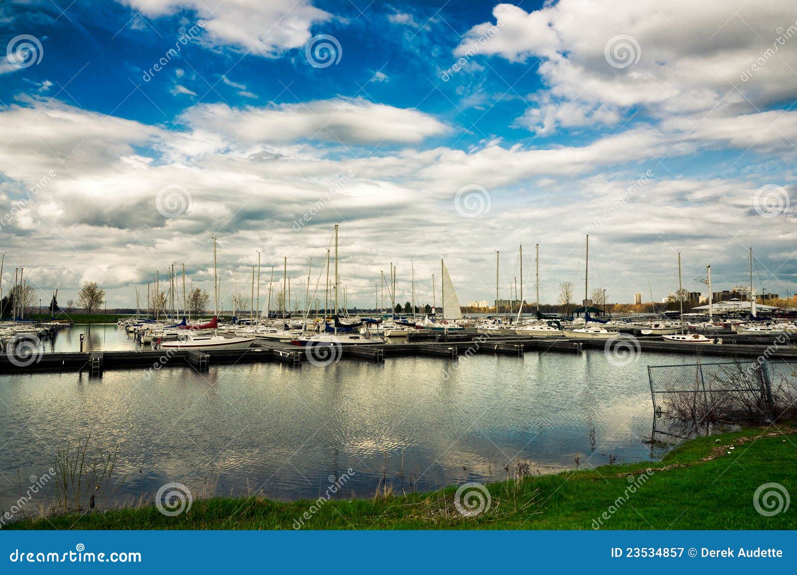 Sail Boats Harbored at Marina Stock Image - Image of harbored, marine ...