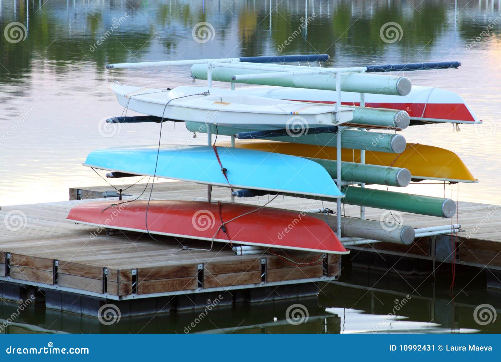 Sail Boats Stack Up on Dock Stock Image - Image of deck, relaxation ...