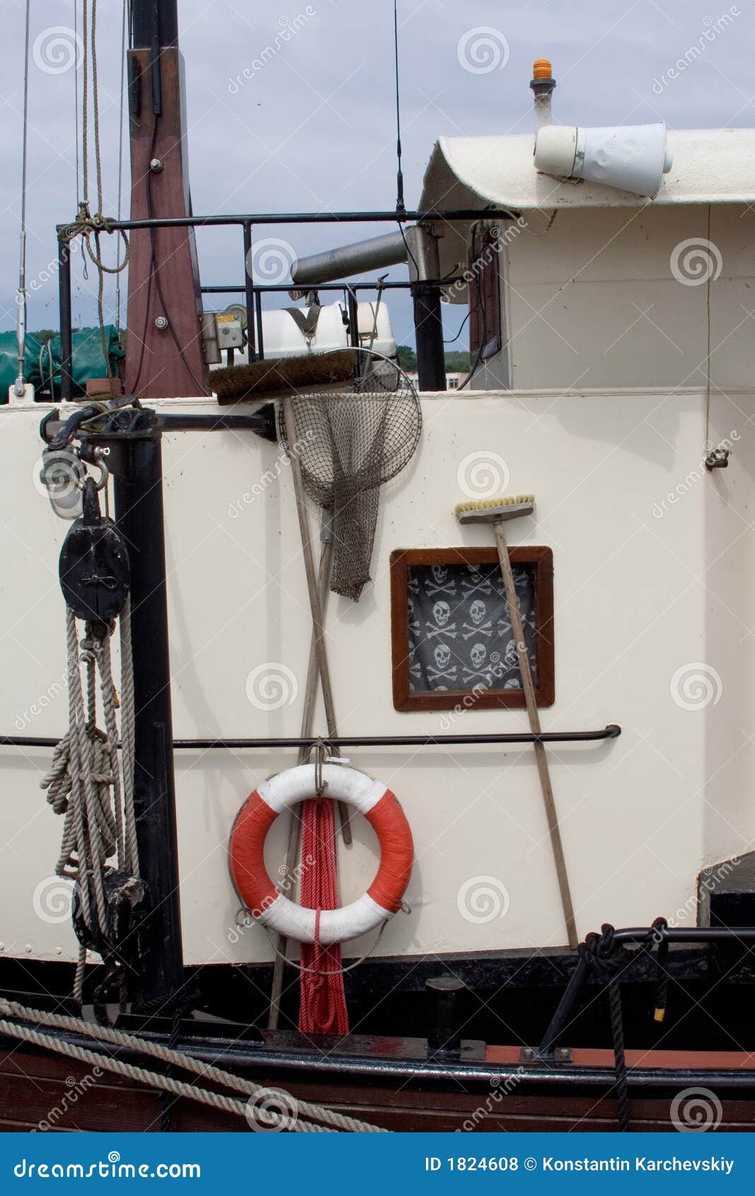 Sail equipment on deck stock photo. Image of mast, trim - 1824608
