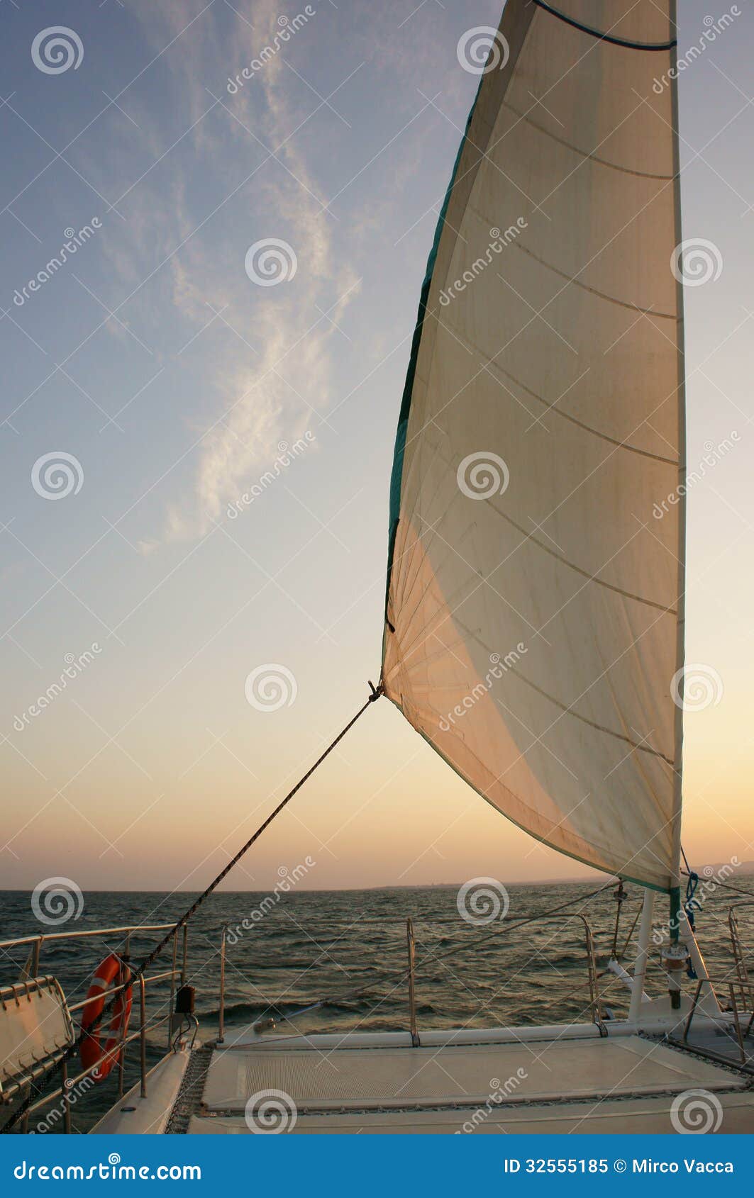 Sail in the evening stock image. Image of traveling, water - 32555185