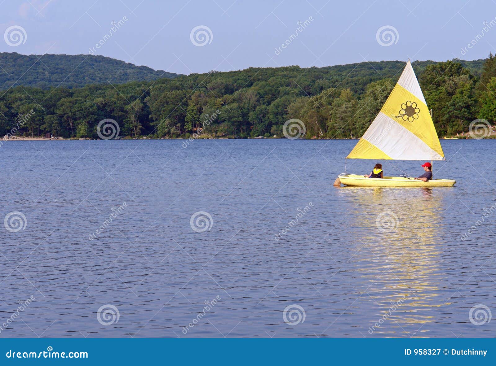 Sail on the lake stock image. Image of water, lake, camp - 958327