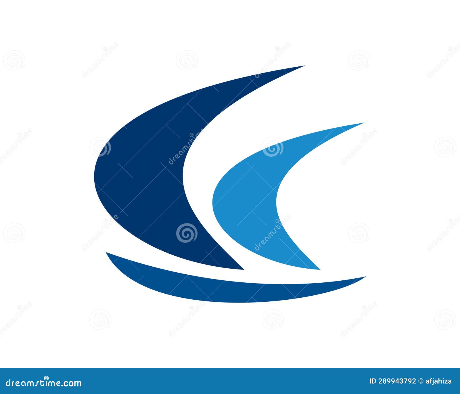 Sail Logo Design, Sailing With Letter S Logo Cartoon Vector ...