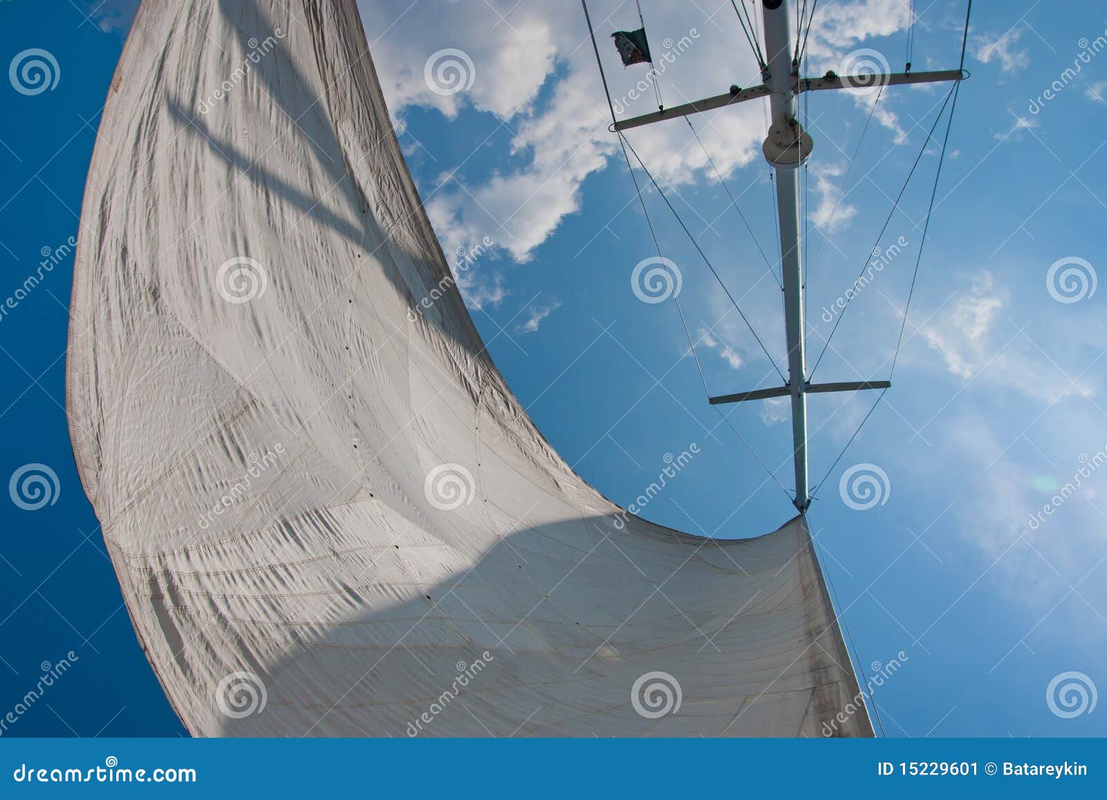 Sail and mast stock image. Image of rigging, vertical - 15229601
