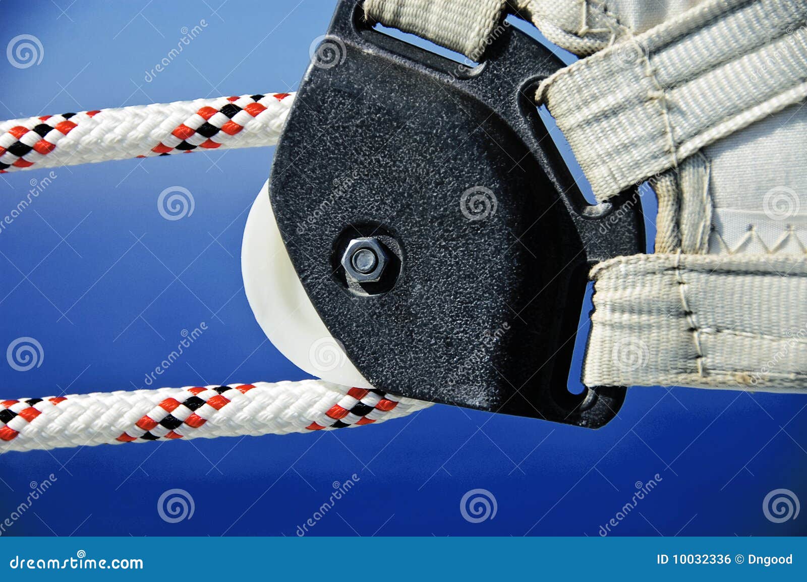 Sail pulley and ropes stock photo. Image of strength - 10032336