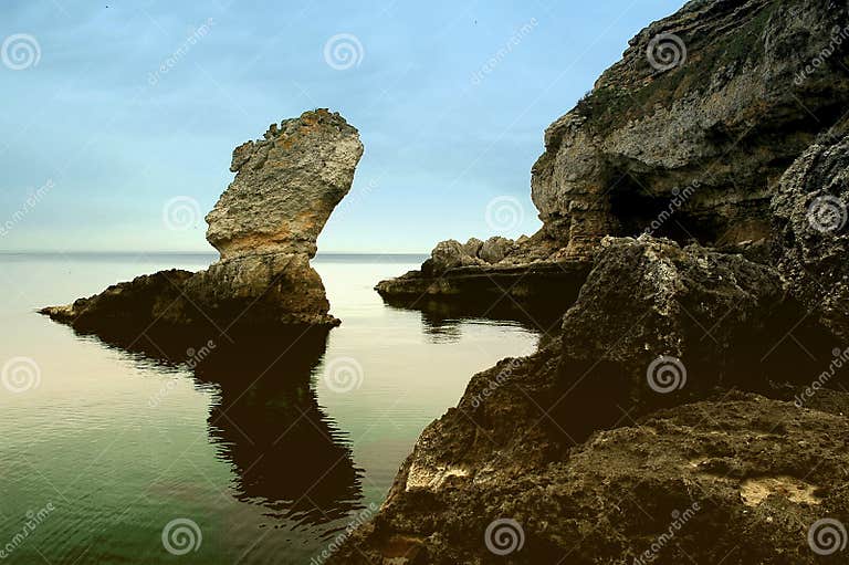 Sail Rock stock image. Image of rocks, erect, reflection - 22595