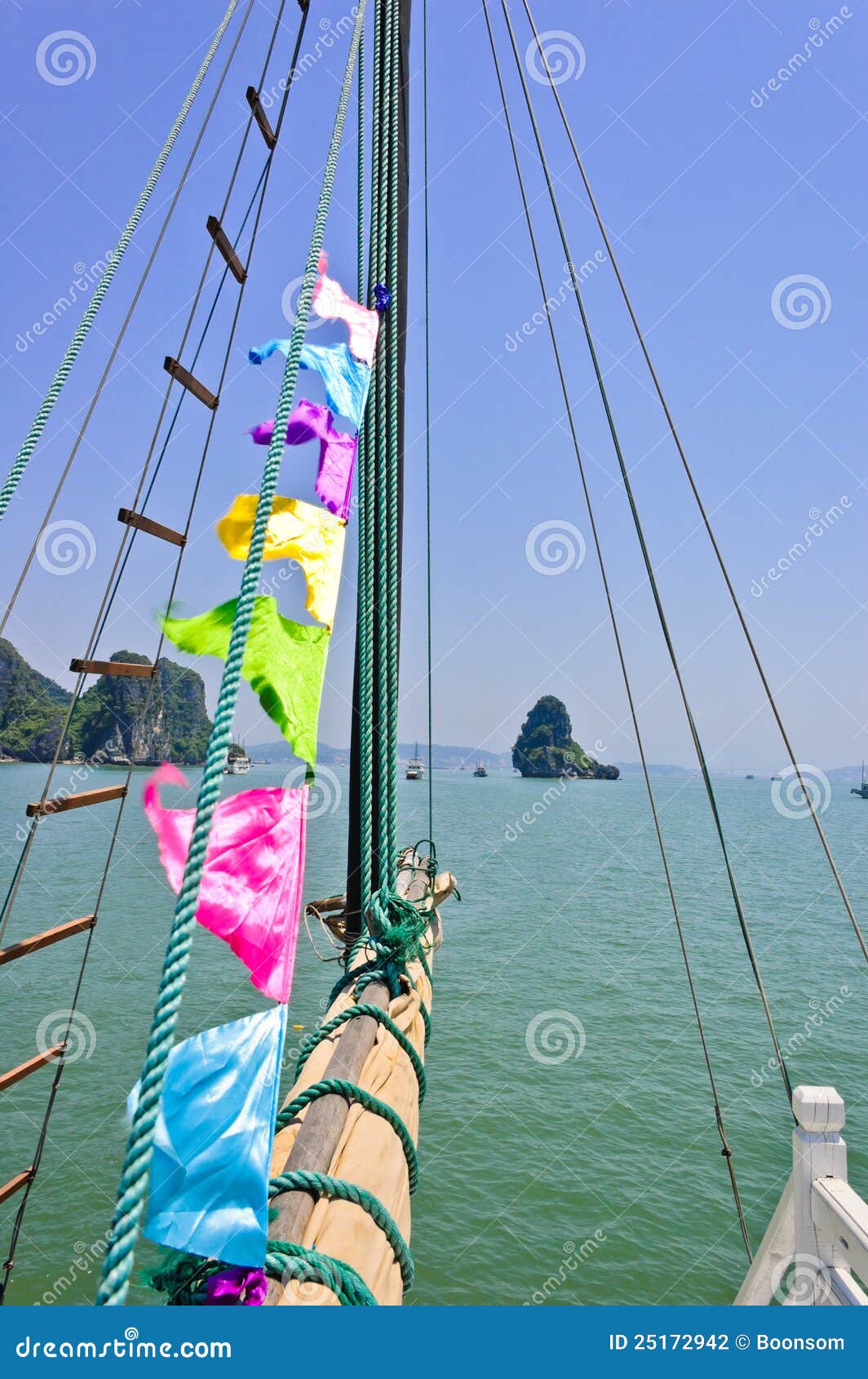 Sail rolled-up and cable stock photo. Image of marine - 25172942