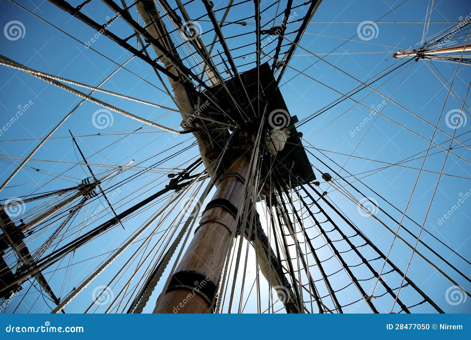 Sail ship rigging stock photo. Image of navy, boat, sail - 28477050