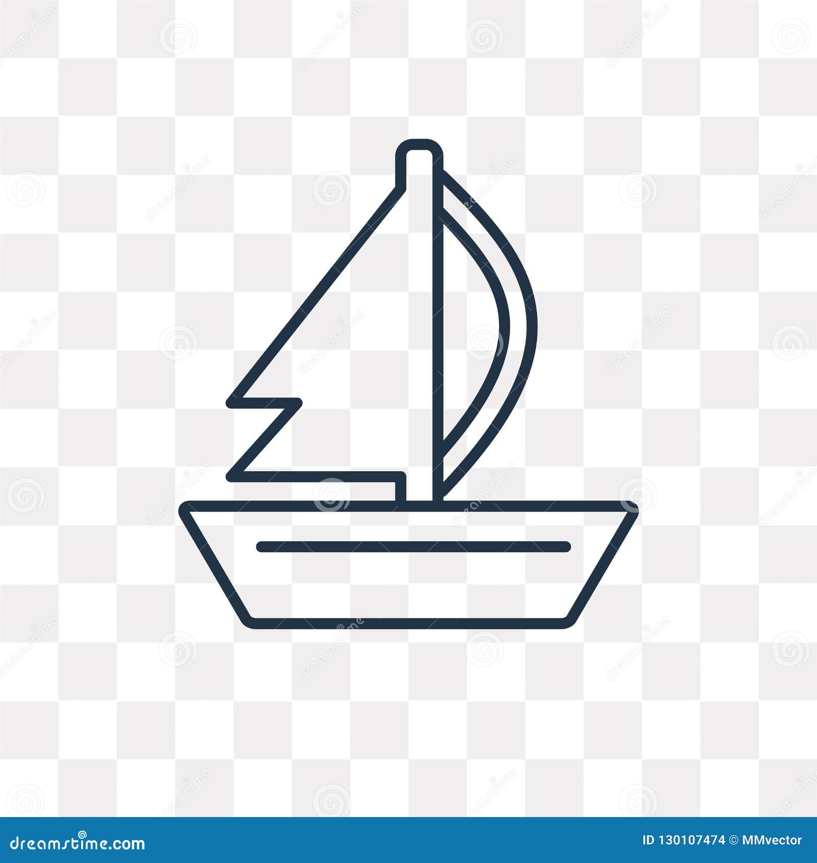 Linear Sail Icon From Asian Outline Collection. Thin Line Sail Vector ...
