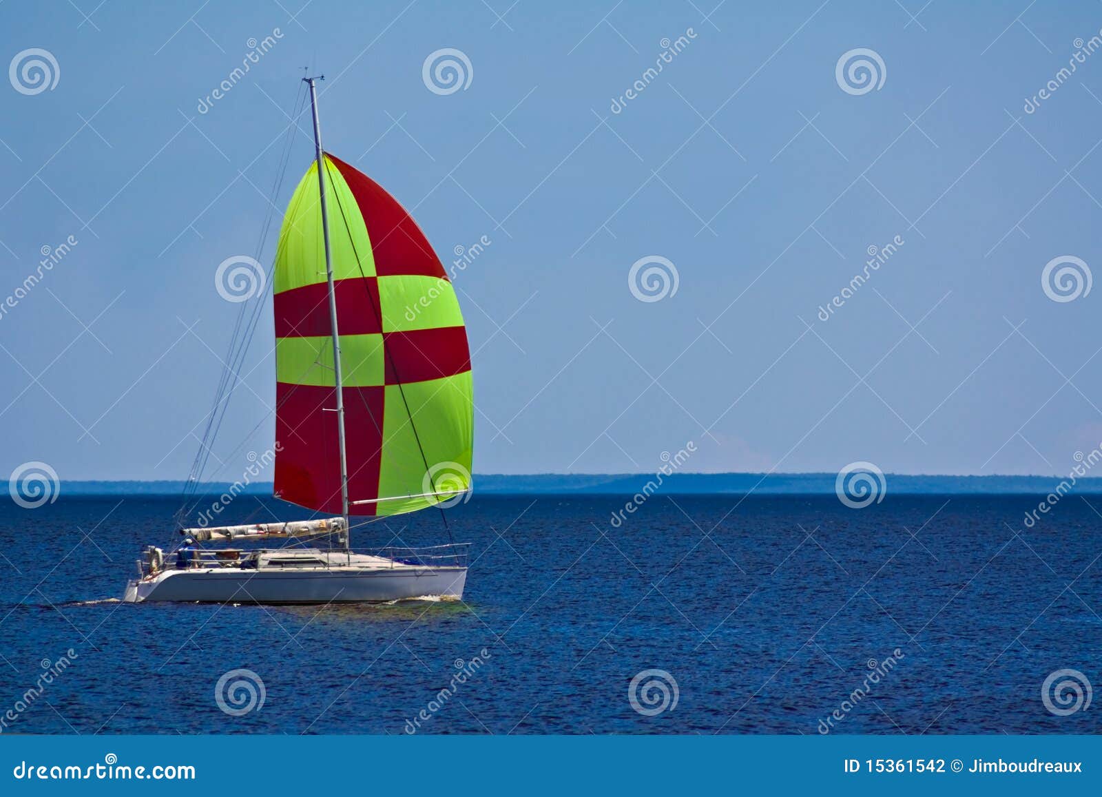 Sailboat on the bay stock photo. Image of sailor, boat - 15361542