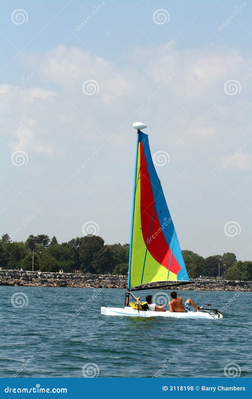 Sailboat in the bay stock photo. Image of mast, ocean - 3118198