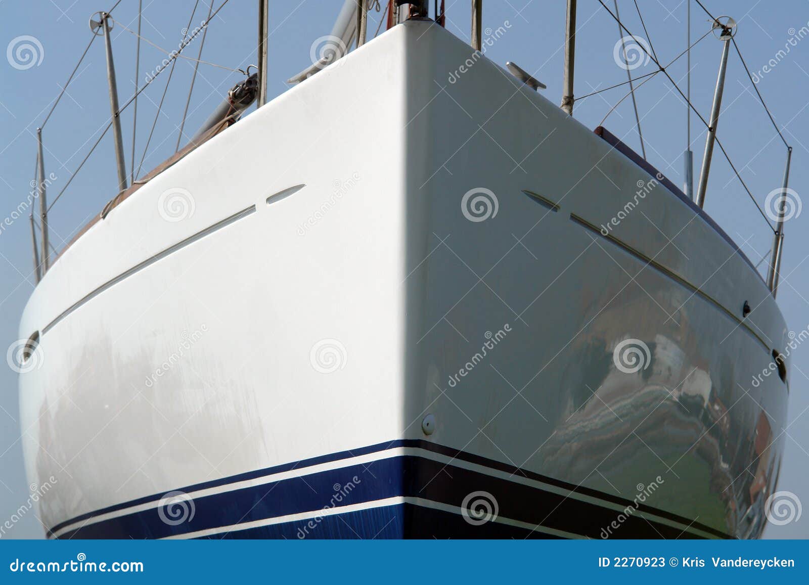 Sailboat bow stock image. Image of trawler, nose, background - 2270923