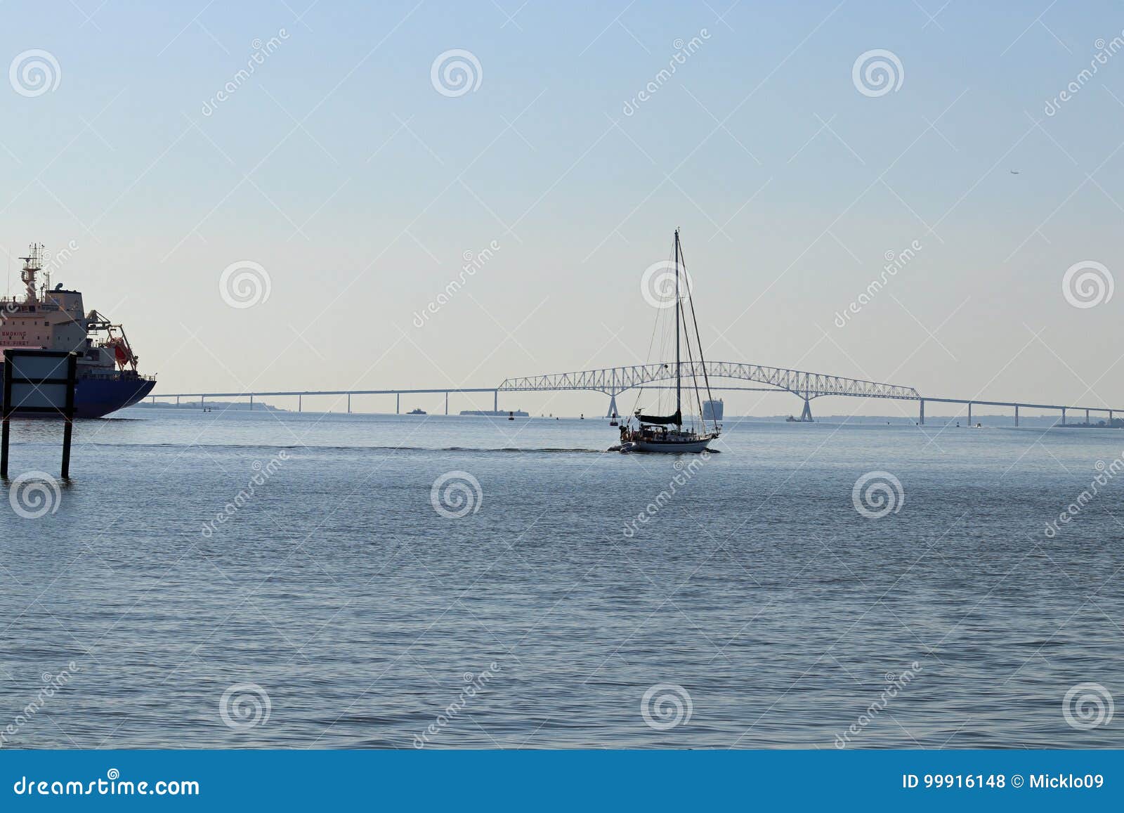 Key bridge stock photo. Image of water, ship, river, harbor - 99916148