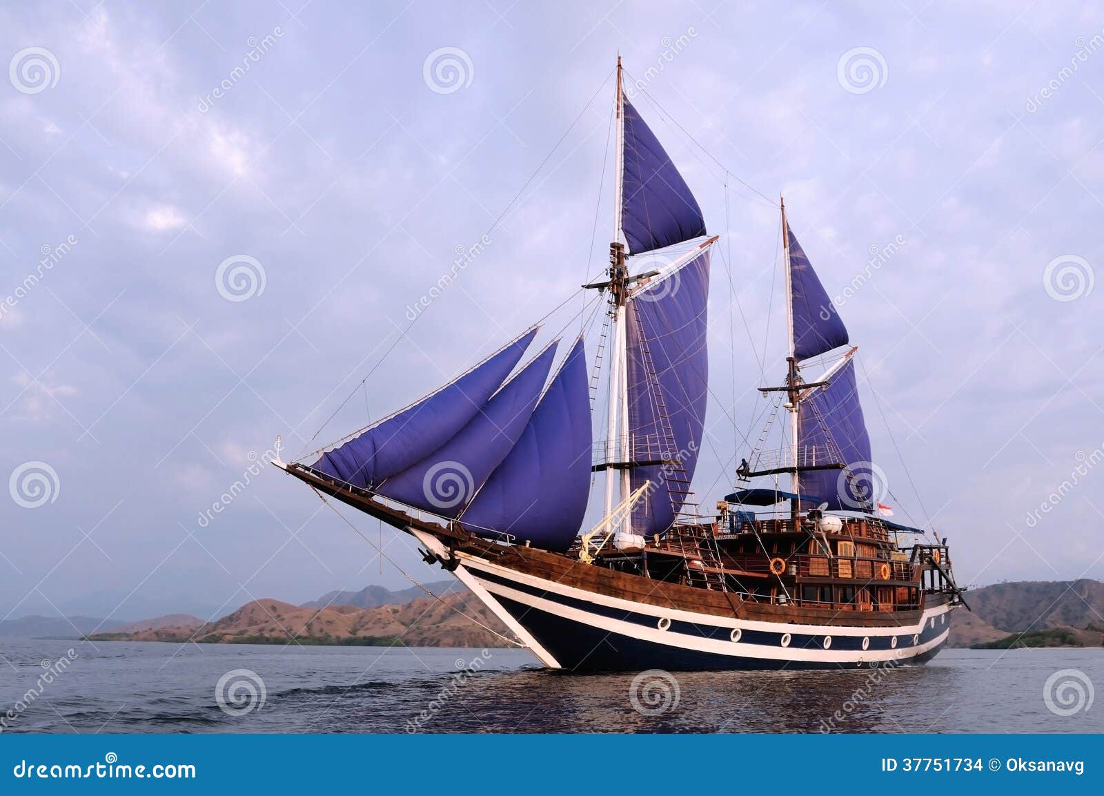Sailboat front stock photo. Image of seascape, journey - 37751734