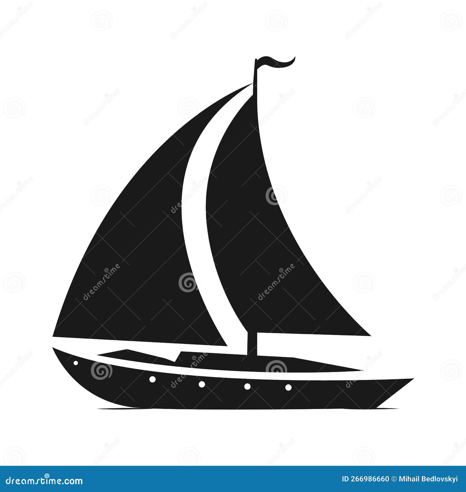Schooner Icon. Trendy Schooner Logo Concept On White Background Vector ...