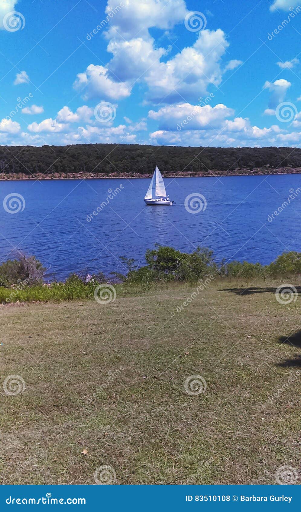 Sailboat on lake stock photo. Image of sailboat, mothers - 83510108