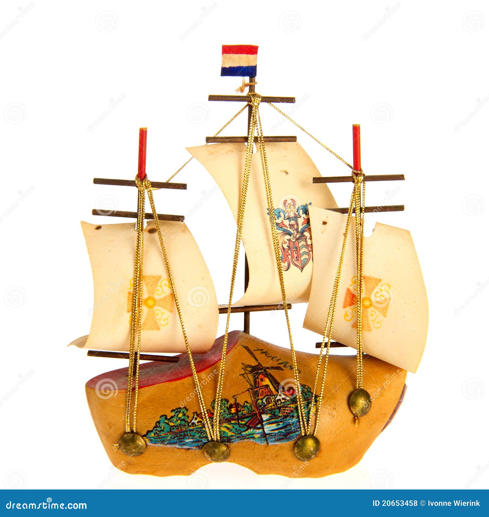 Sailboat made of clog stock photo. Image of dutch, baot - 20653458