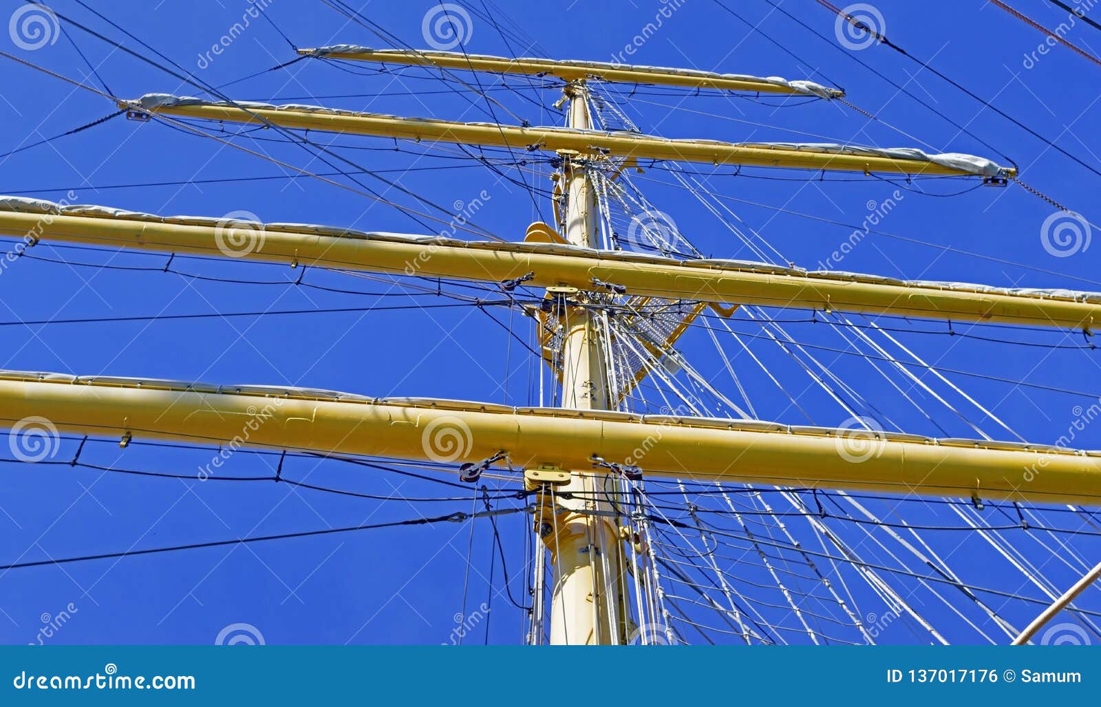 The Sailboat mast stock photo. Image of antique, deck - 137017176