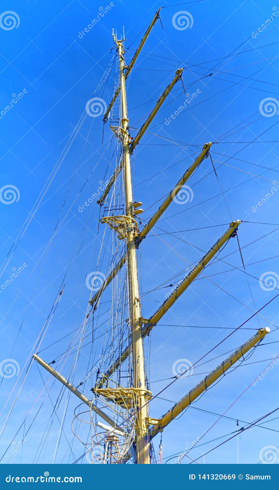 The Sailboat mast stock image. Image of recreational - 141320669