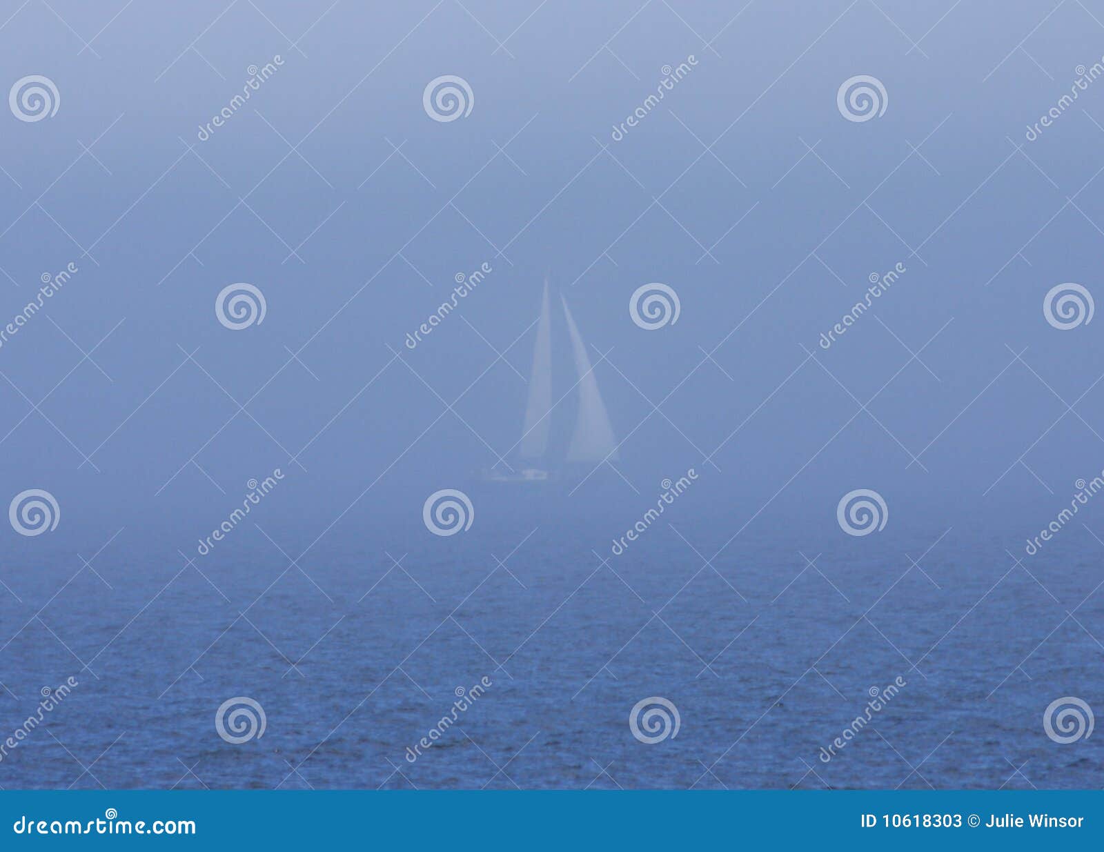 Sailboat Mist stock image. Image of soothing, passive - 10618303