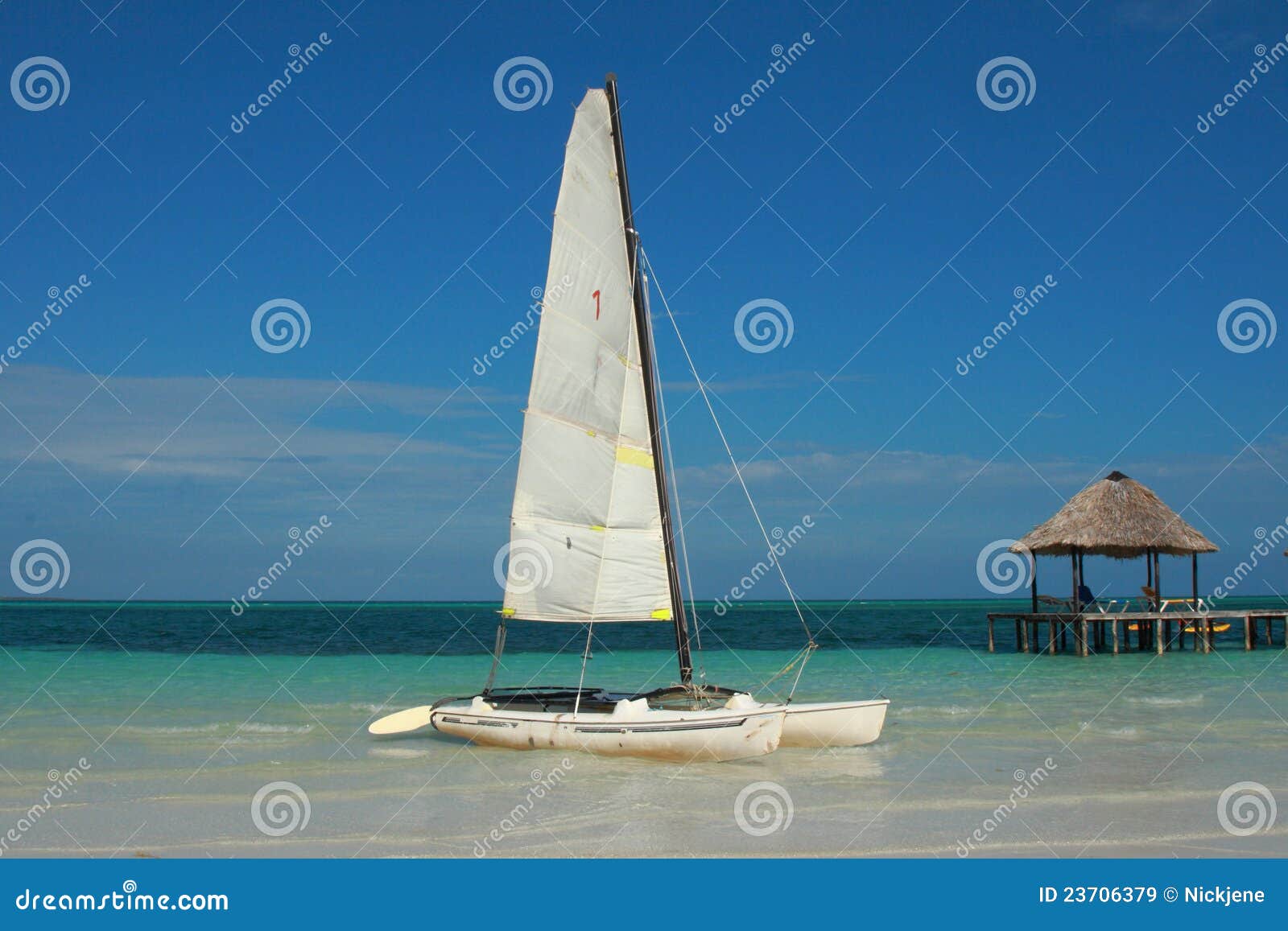 Sailboat on ocean stock image. Image of recreation, sailboat - 23706379