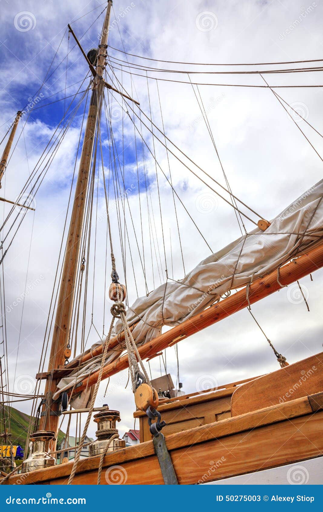 Sailboat rigging stock image. Image of nautical, boat - 50275003