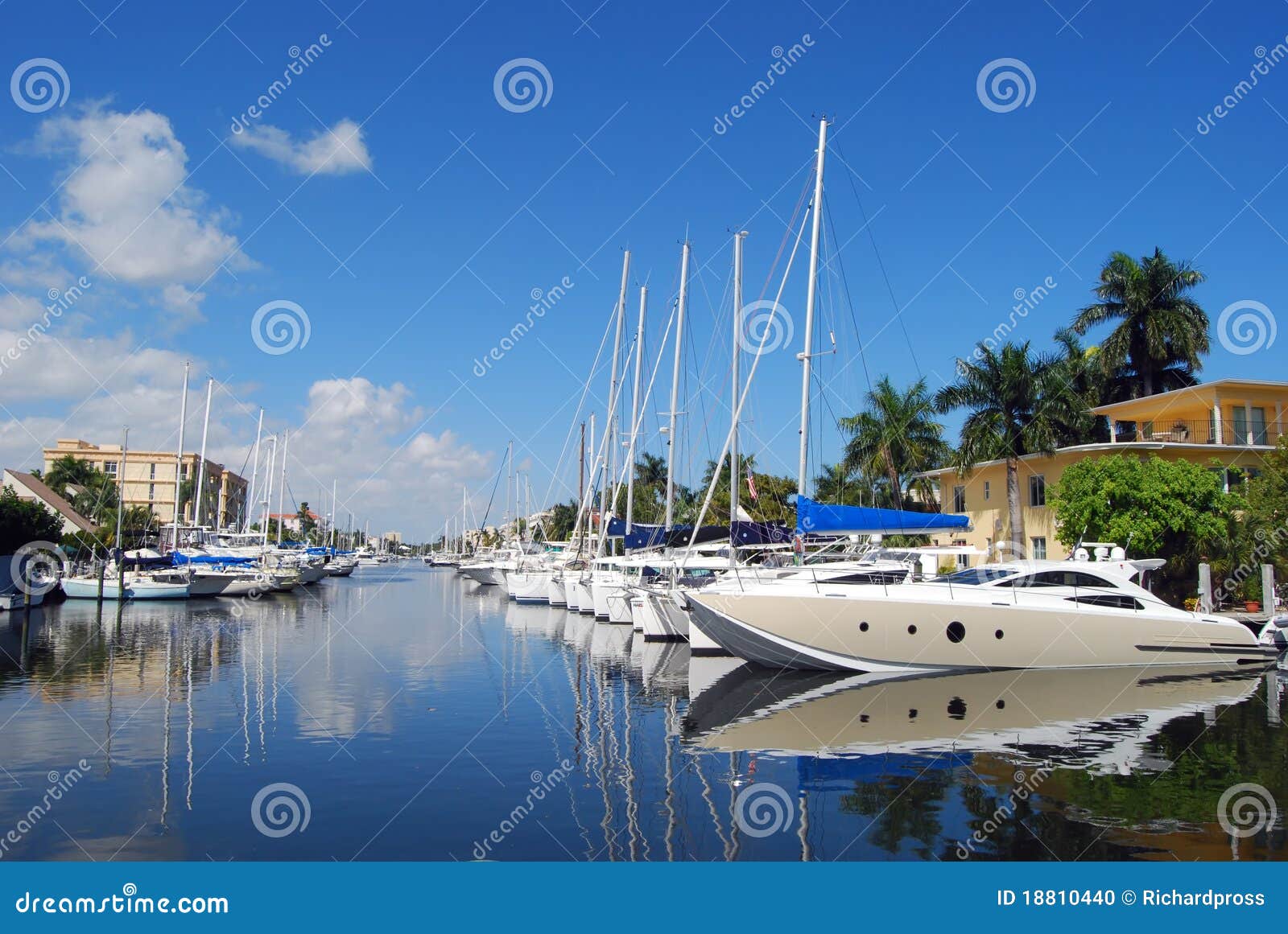 Sailboat Row stock photo. Image of canals, leisure, boats - 18810440