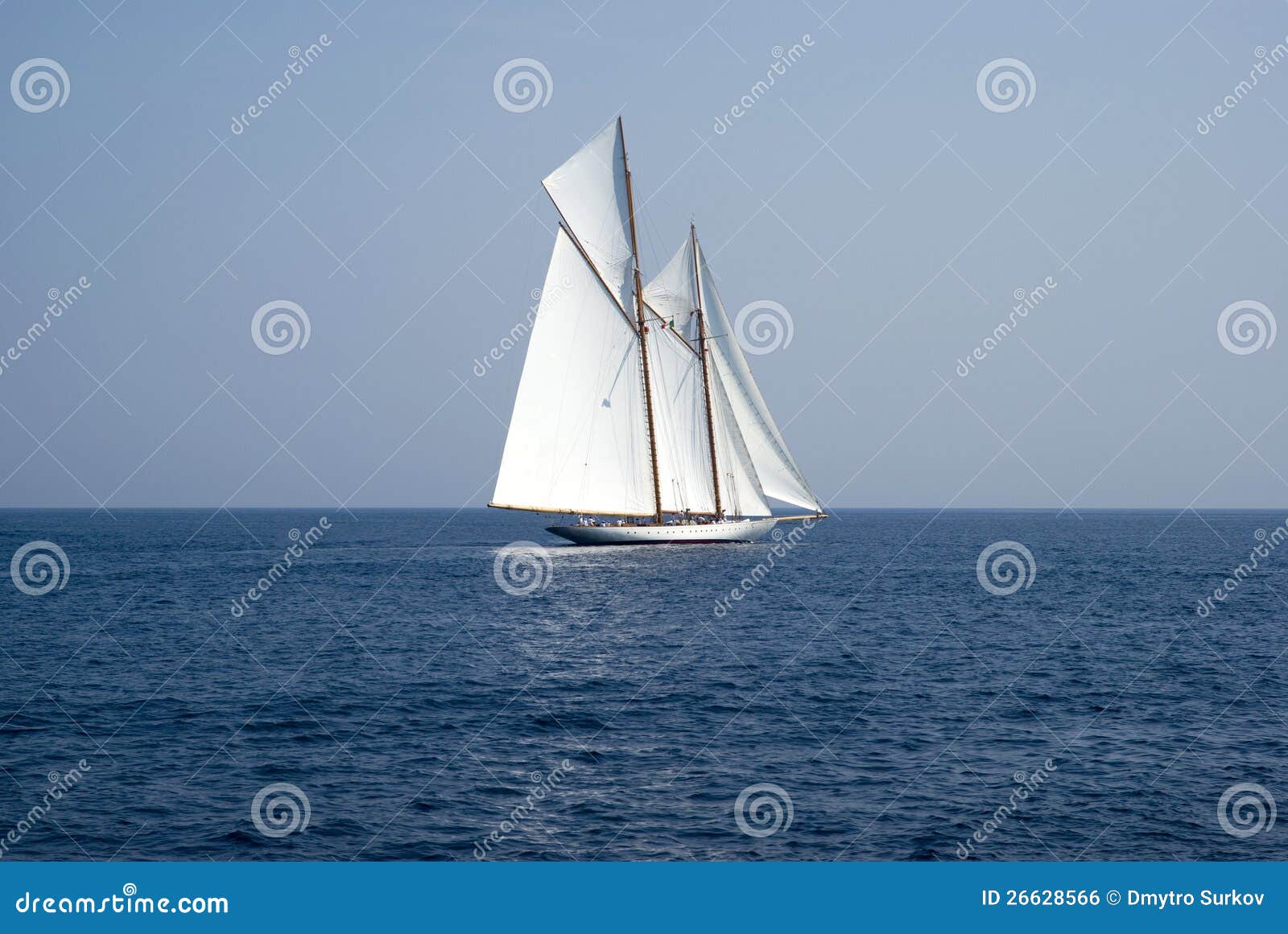 Sailboat on sea editorial photo. Image of nautical, activity - 26628566