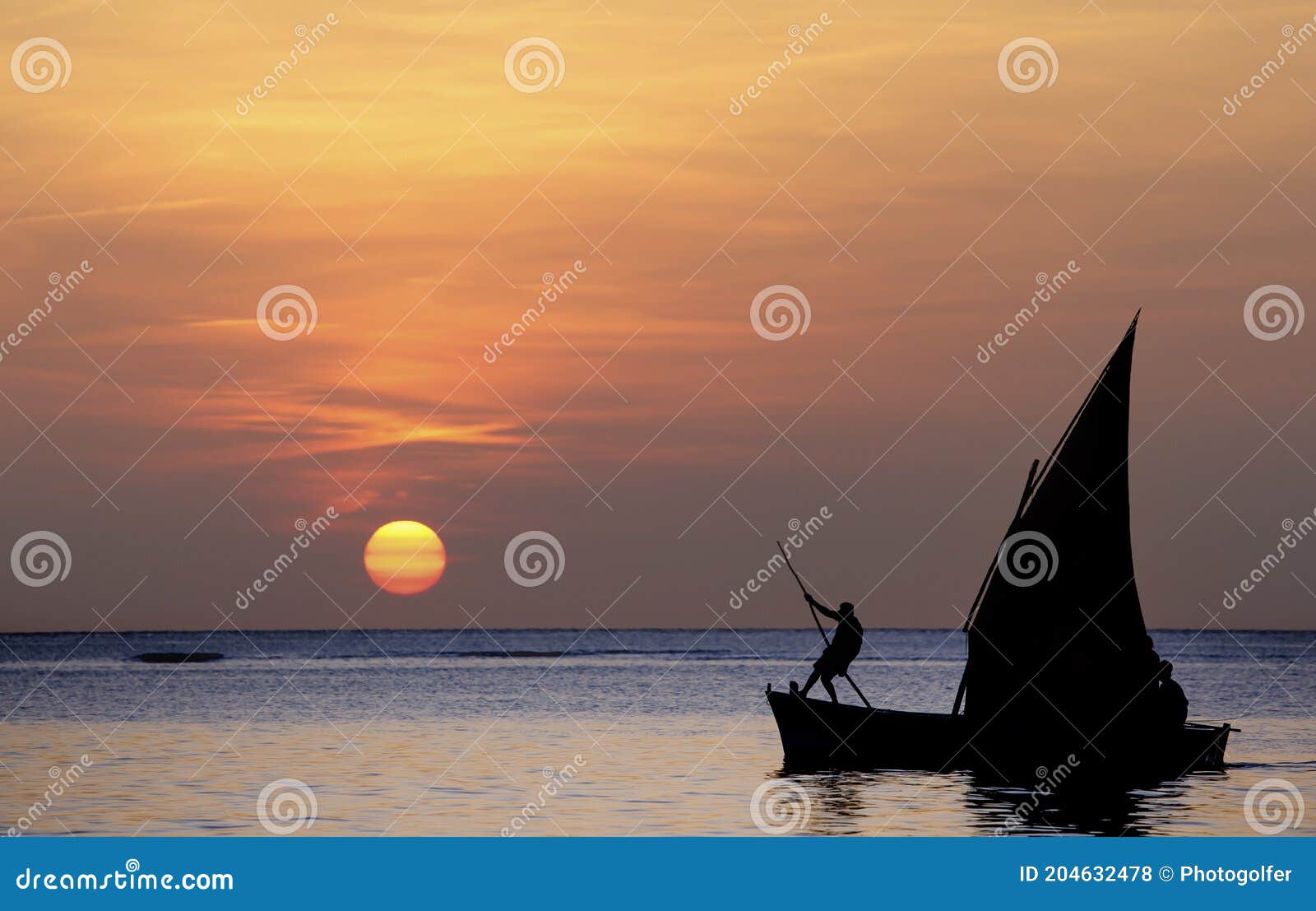 Sailboat at Sunset in Mauritius Island Editorial Stock Photo - Image of ...
