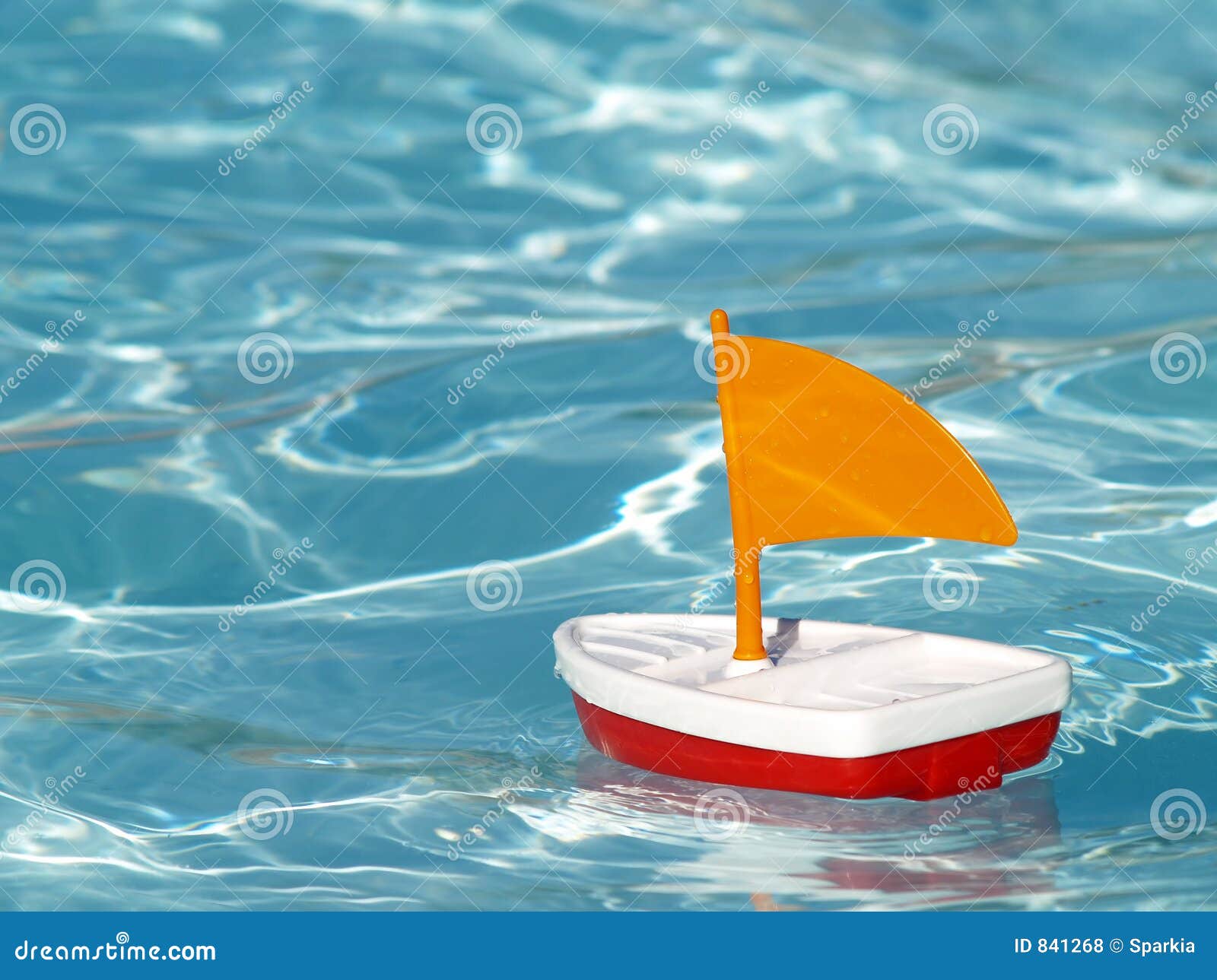 Sailboat in swimming pool stock photo. Image of summer - 841268