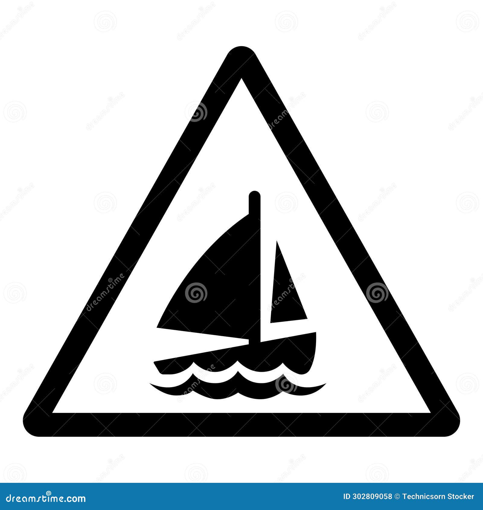 Sailboat Symbol Vector Illustration | CartoonDealer.com #27522608