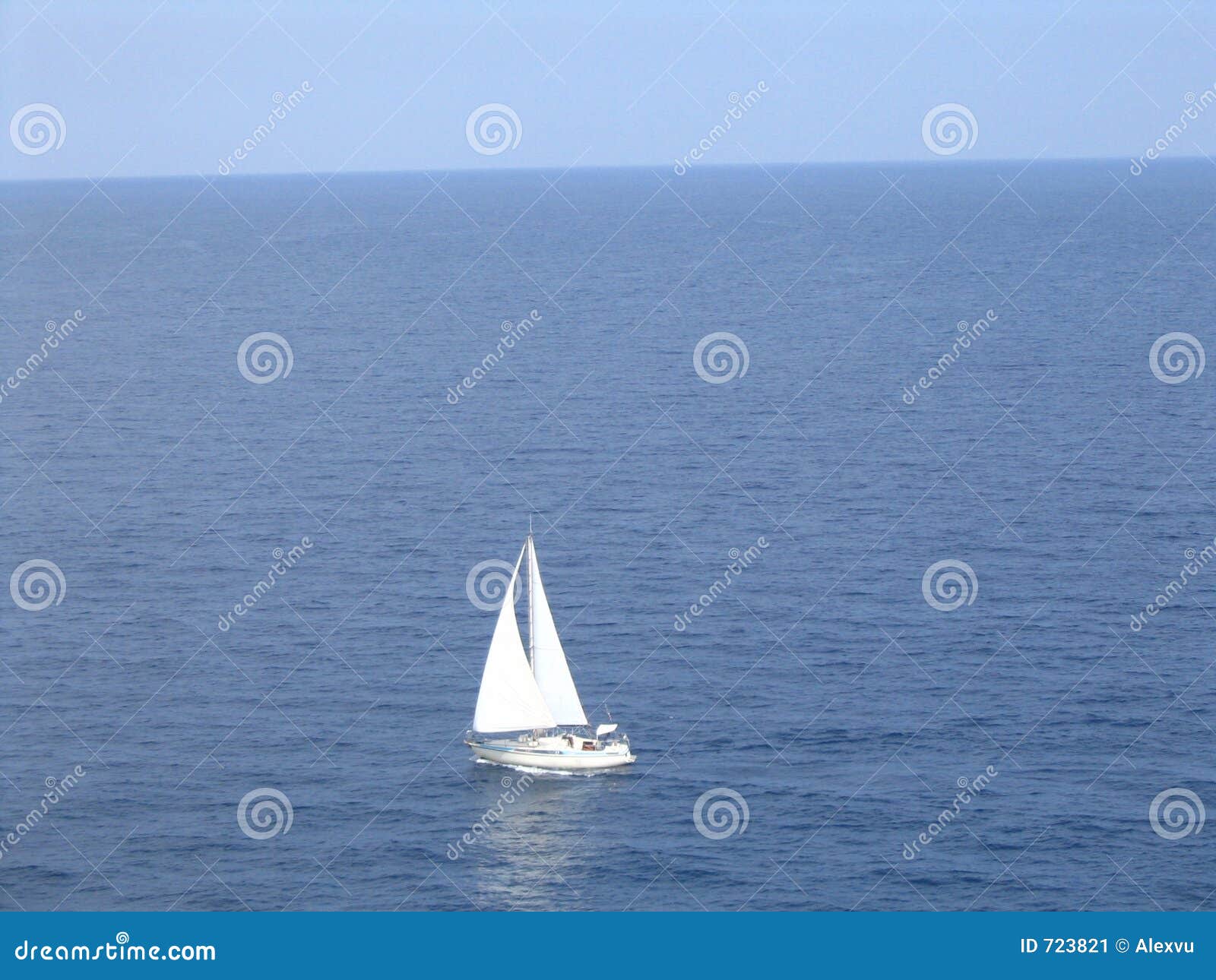 Sailboat under sail stock image. Image of mountains, ocean - 723821