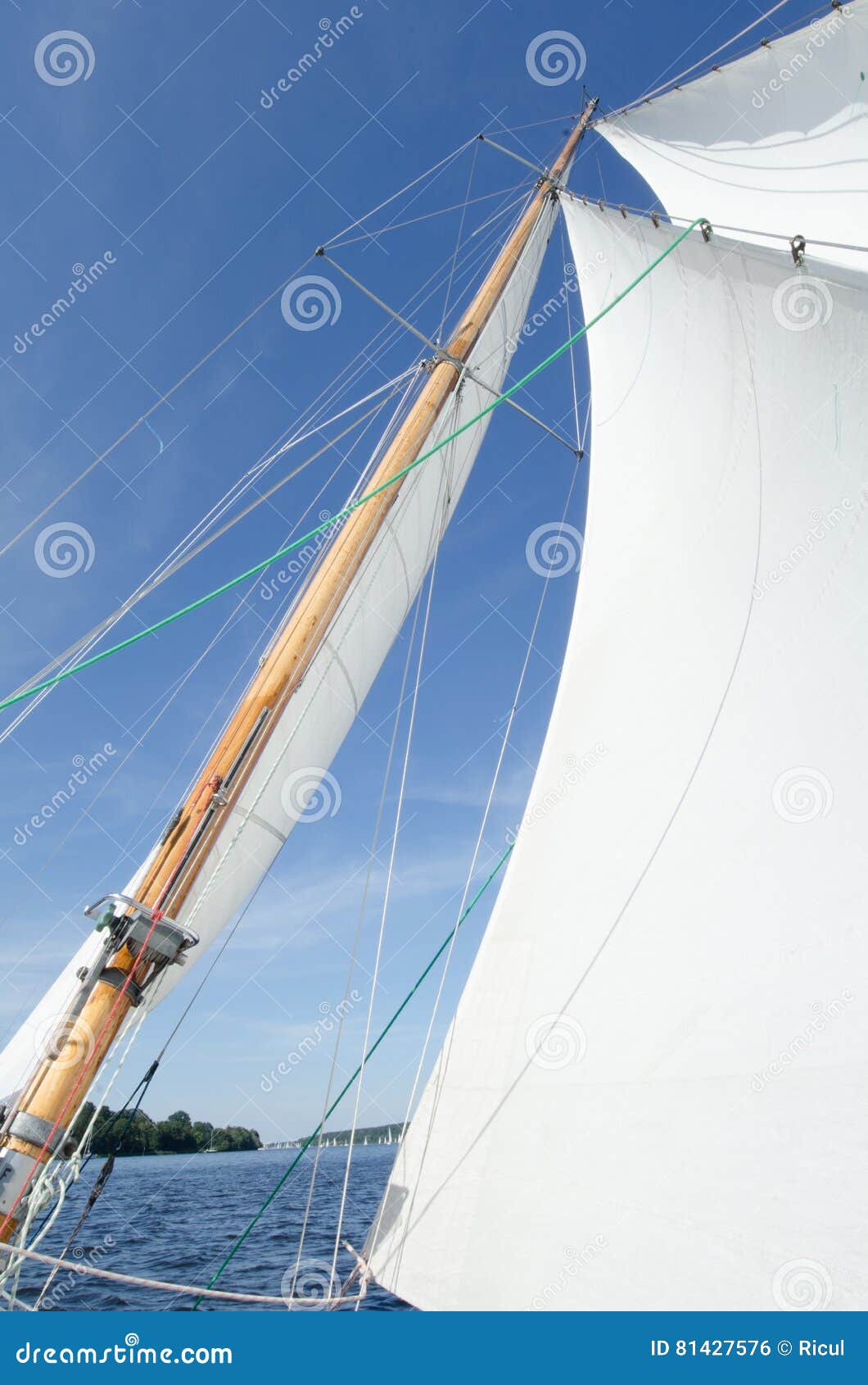 Sailboat in the wind stock photo. Image of bordon, sailing - 81427576