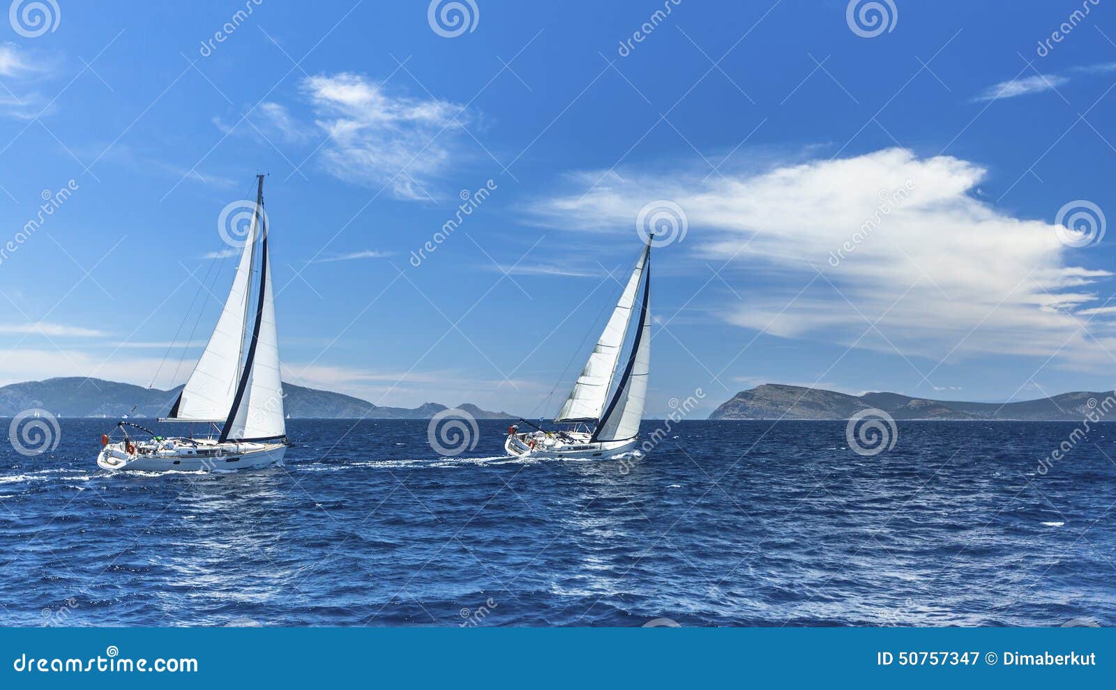 Sailboats in Sailing Regatta. Sailing. Nature. Stock Image - Image of ...