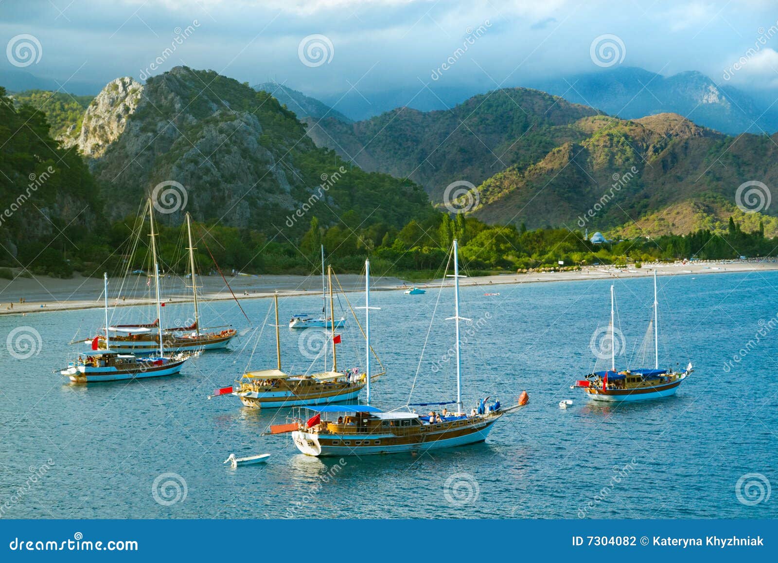 Sailboats at sea coast stock photo. Image of harbor, scenics - 7304082
