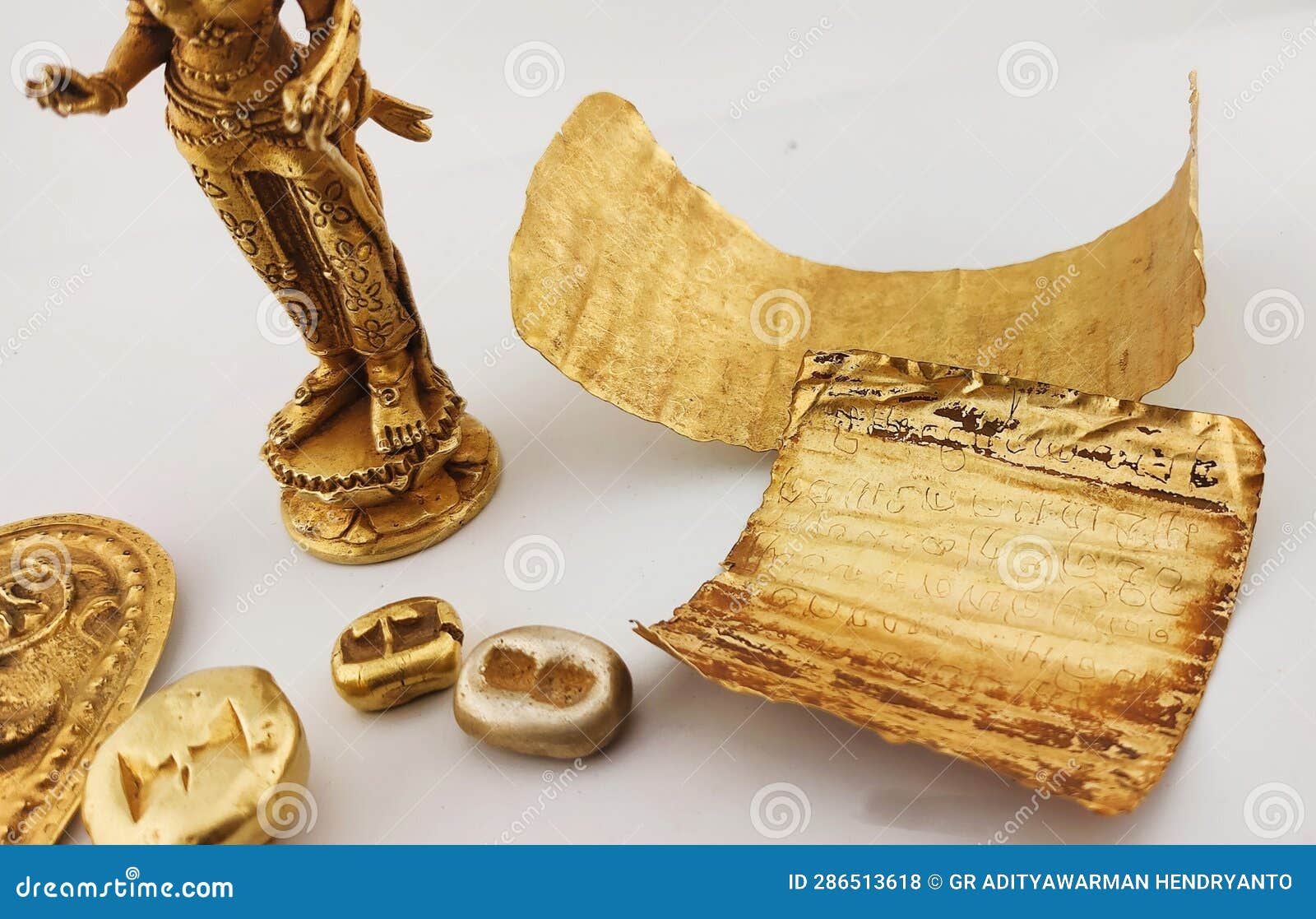 Sailendra Ancient Java Kingdom Gold Finding Stock Photo - Image of ...