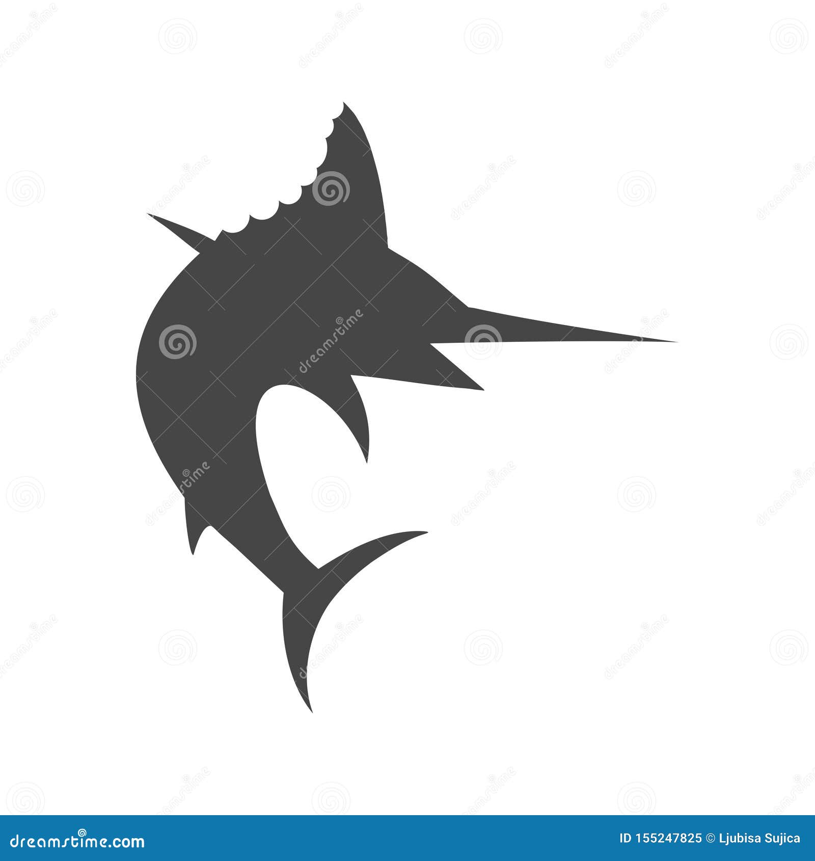 Sailfish Icon Saltwater Fish - Vector Illustration Stock Vector ...