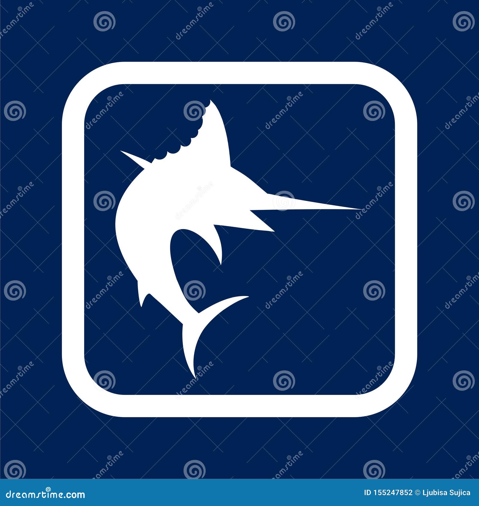 Sailfish Icon Saltwater Fish - Vector Illustration Stock Vector ...