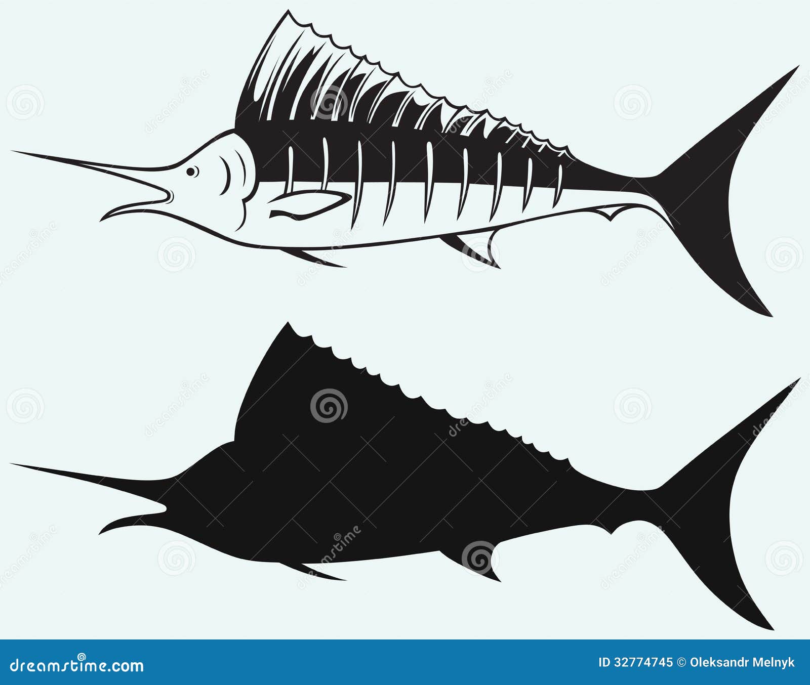 Sailfish Clip Art Yellow Flowerhorn Swordfish Illustration Colorful ...