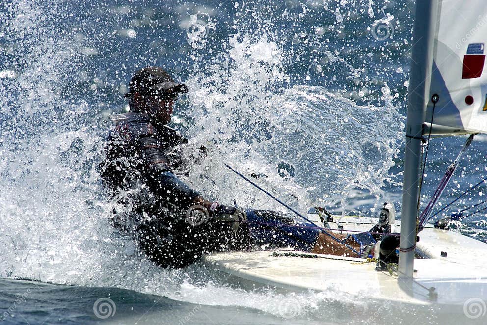 Sailing 3 stock image. Image of sailing, ocean, wetsuit - 1753621
