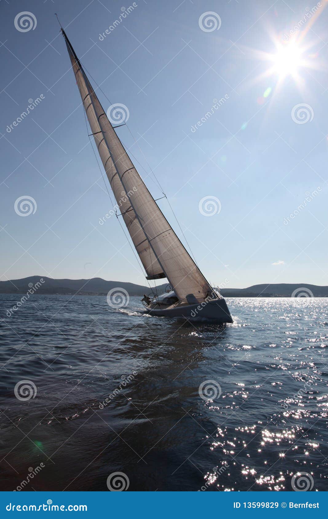 Sailing on the Adriatic Sea Stock Image - Image of leisure, sail: 13599829